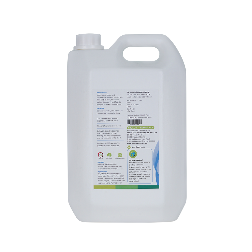 Proklean ProJanit Toilet Cleaner (5000 ML) | Eco-Friendly, Non-Toxic ...